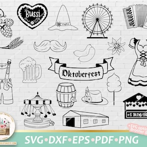 Bundle Bavaria Oktoberfest German SVG Cut File Oktoberfest - Etsy