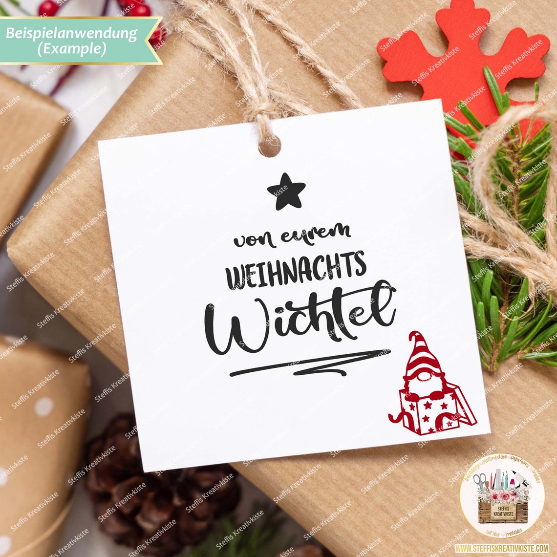 Plotterdatei Weihnachten Wichtel deutsche Sprüche SVG, Plotterdatei ...