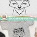 Plotterdatei Fuchs Mädchen Blumenkrone SVG Fuchs Blumenkranz - Etsy.de