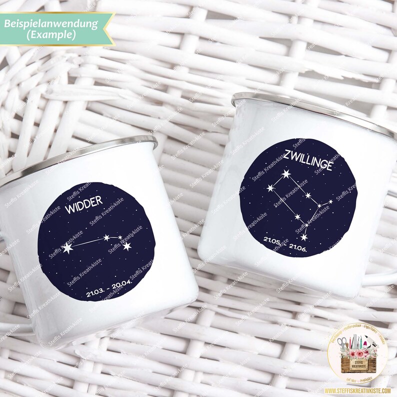 Bundle Sternzeichen deutsch Plotterdatei SVG PNG DXF - Etsy.de