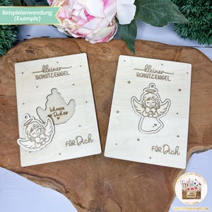 Guardian Angel SVG Laser File, Guardian Angel Card SVG, Guardian Angel ...