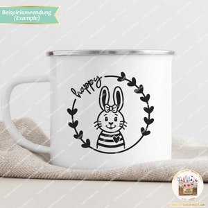 Plotterdatei Hasen Kränze Bundle deutsche Schriftzüge Baby SVG, Plotterdatei Baby Häschen ...