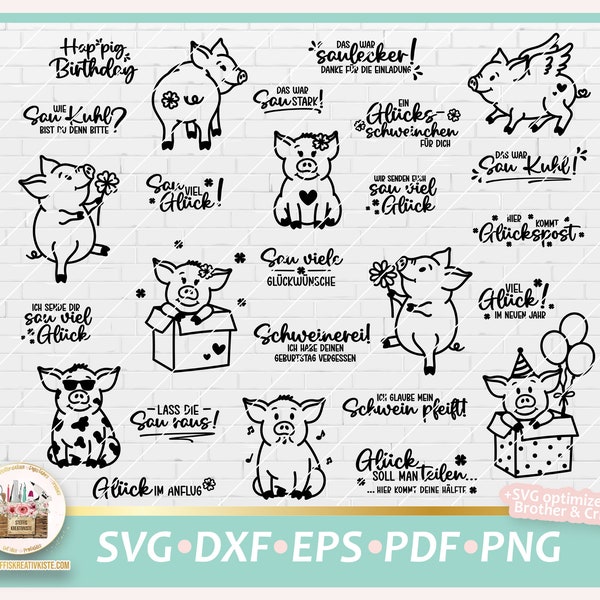 Plotterdatei schwein - Etsy.de