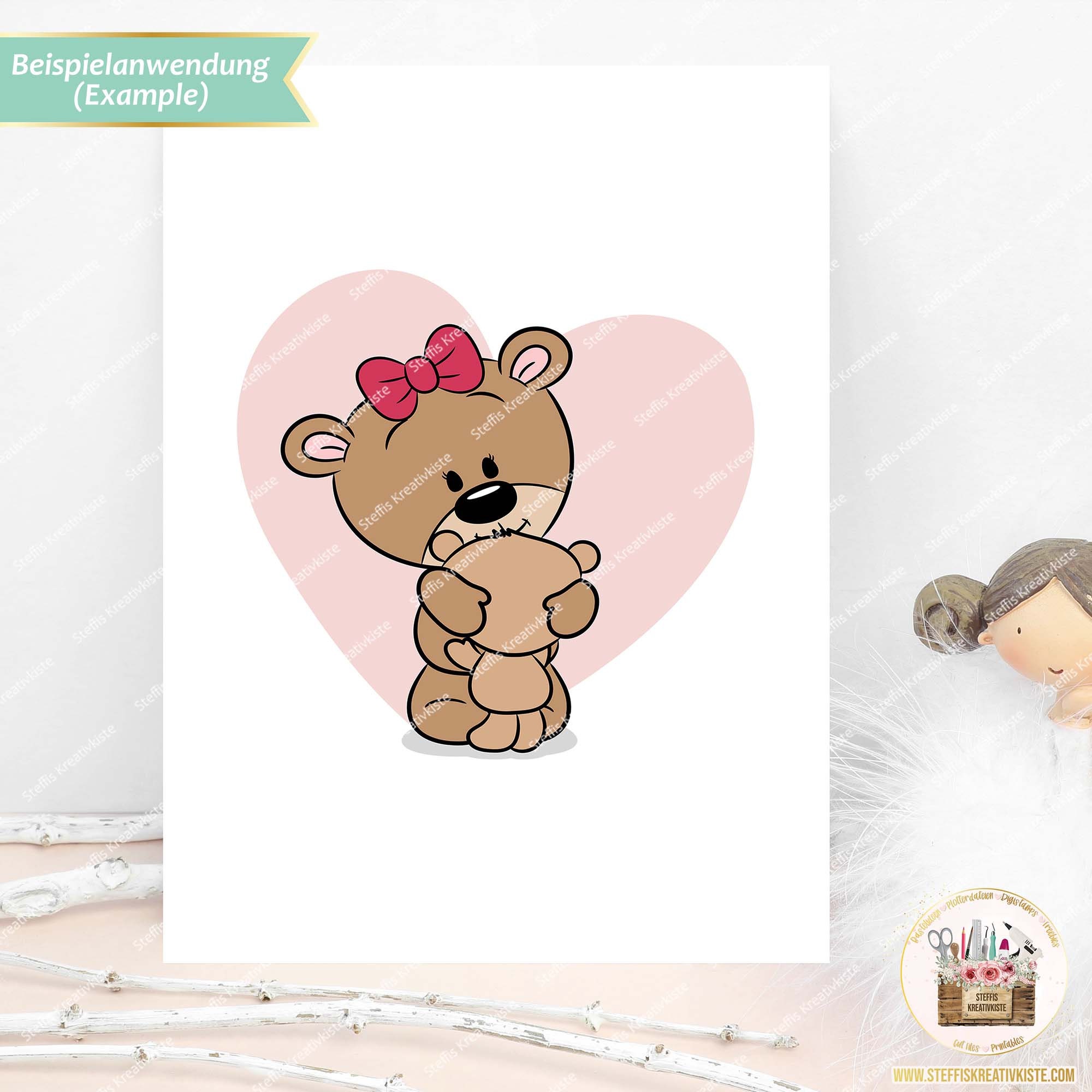 Svg Teddybären Familie Plotterdatei Teddy Bär niedlich Svg | Etsy