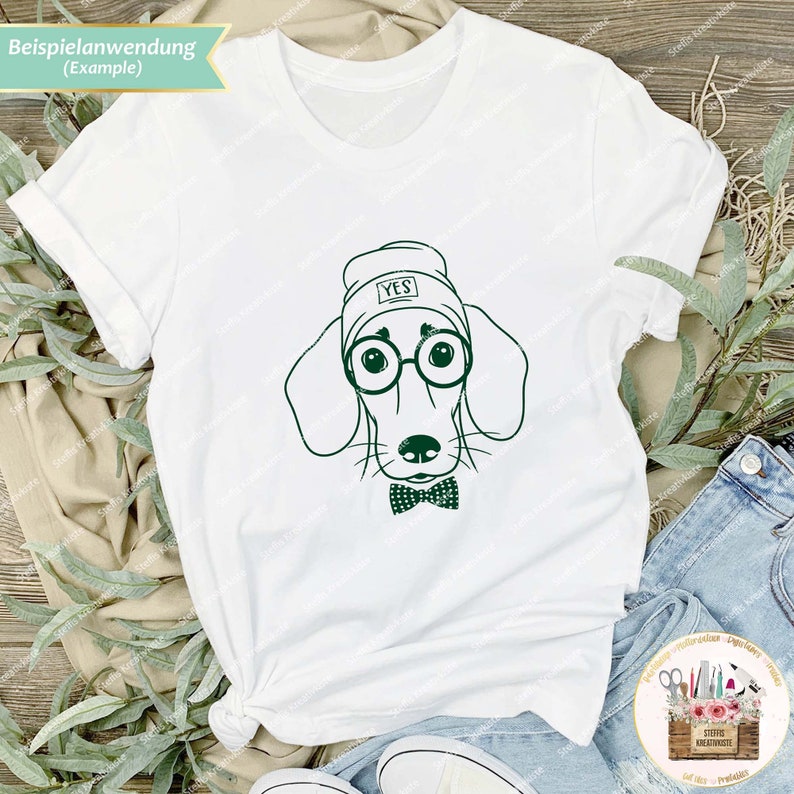 Svg Hipster Dackel Plotterdatei Dackel Hipster Hipster - Etsy.de