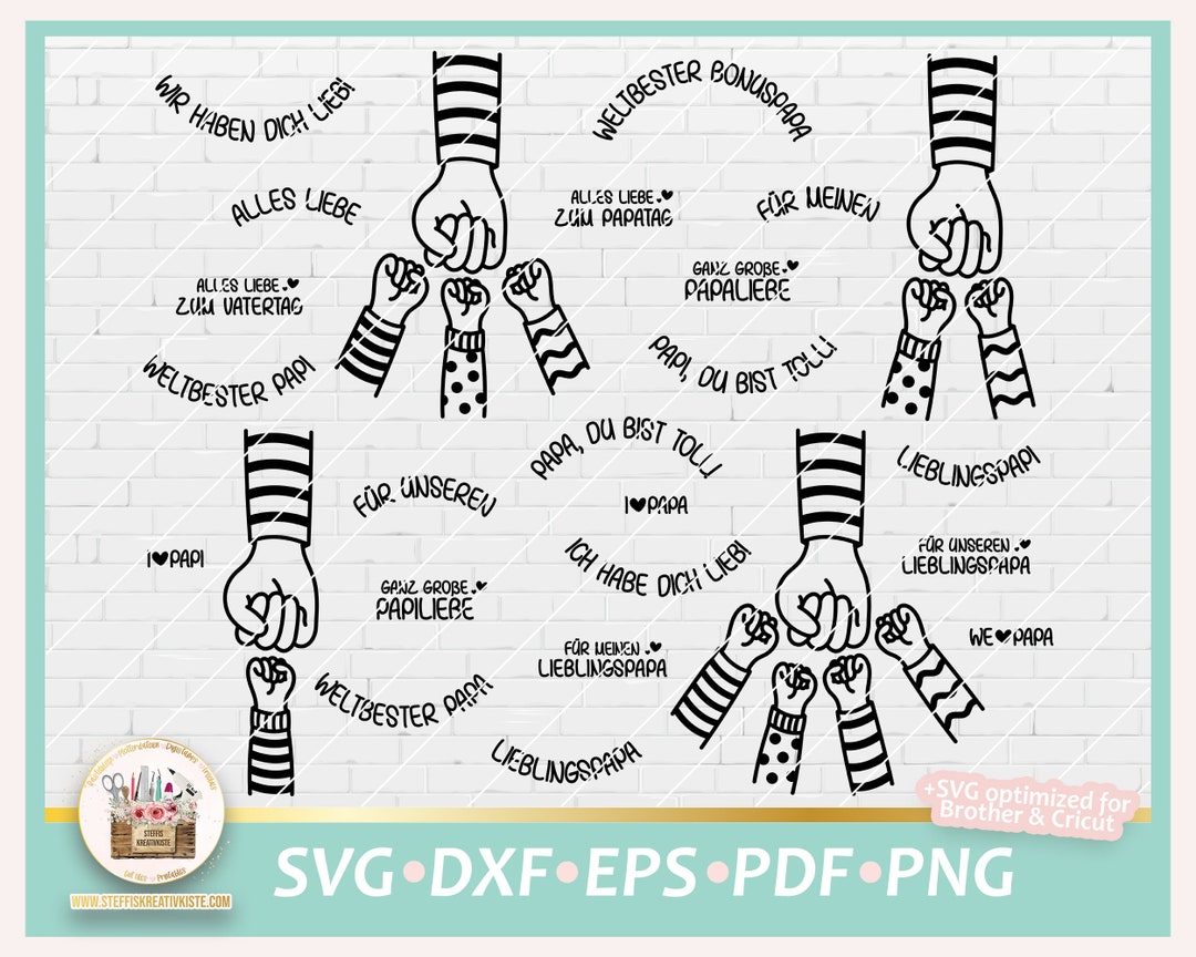 Plotterdatei Vatertag Hände SVG, Vatertag Hand, Vatertag Sprüche ...