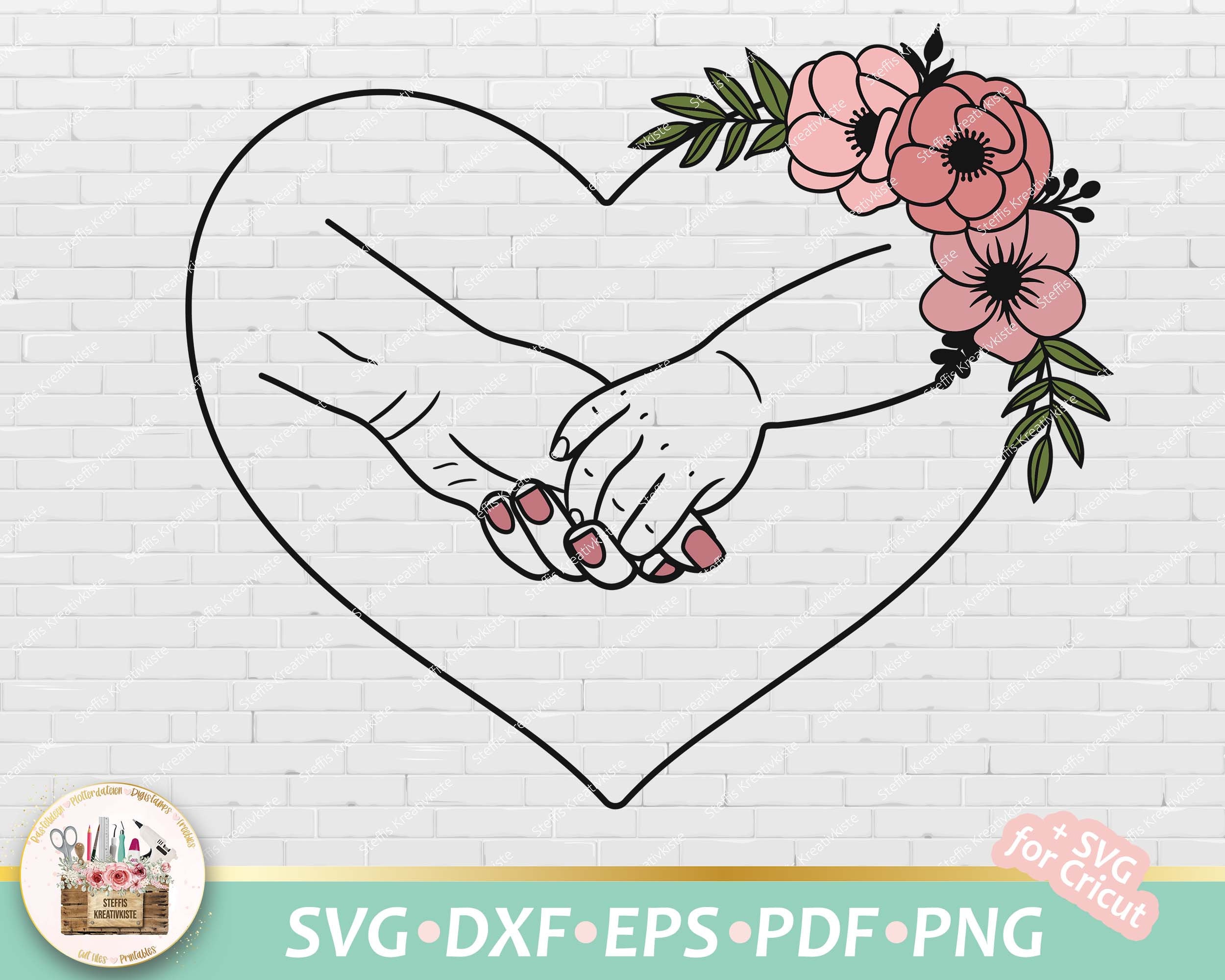 SVG Mutter Kind Hände Plotterdatei Muttertag Mutter Kind SVG | Etsy