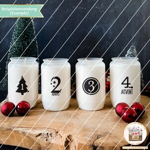 Plotterdatei Advent Zahlen SVG, Plotterdatei Adventszahlen, Plotterdatei Weihnachten ...