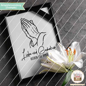 Plotterdatei Trauer SVG, Abschied SVG, Plotterdatei Abschied, Plotterdatei Trauer deutsche ...