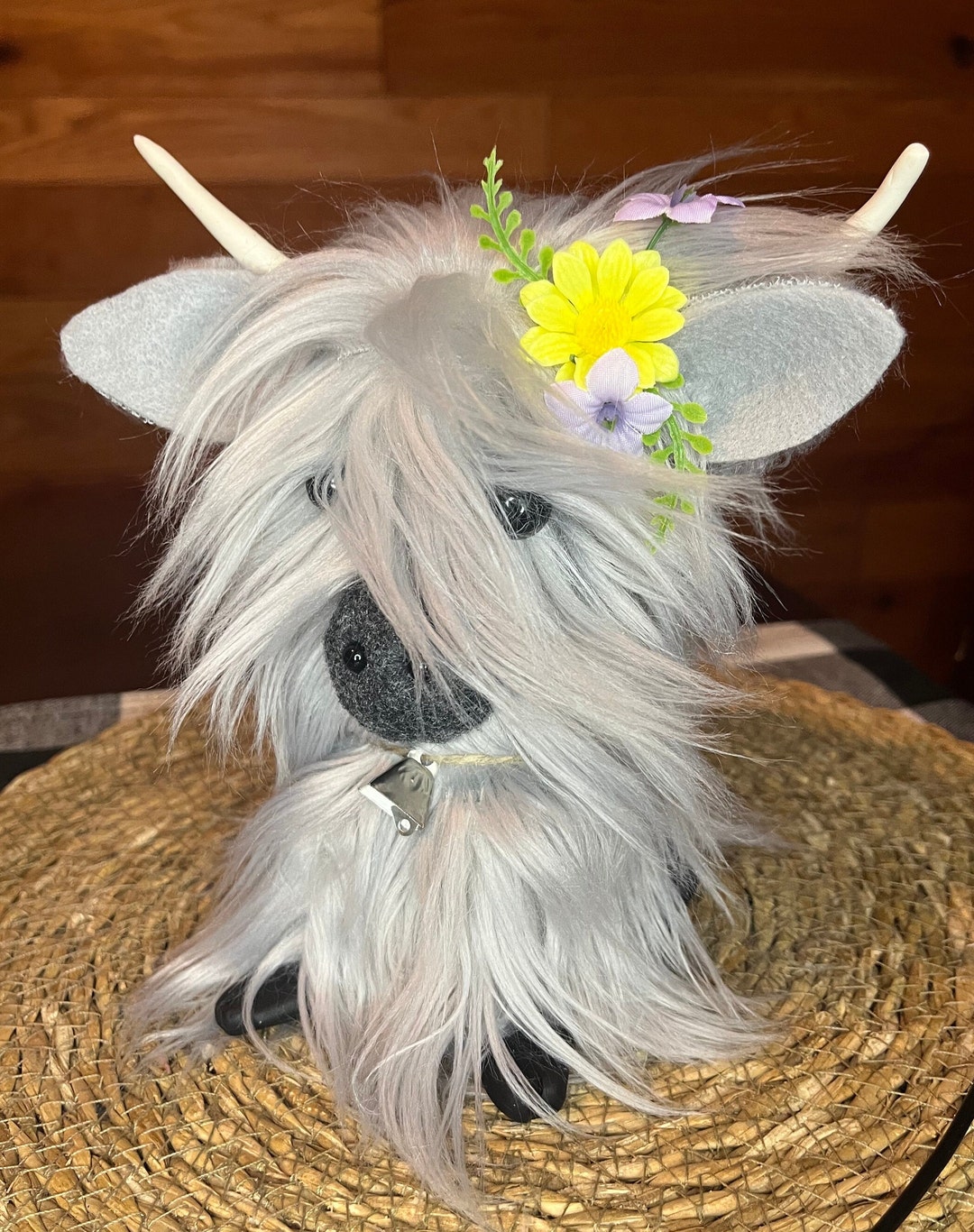 Highland Cow Gnome, Tiered Tray Decoration, Spring Cow, Longhorn ...