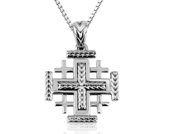 Jerusalem Cross Pendant - Etsy
