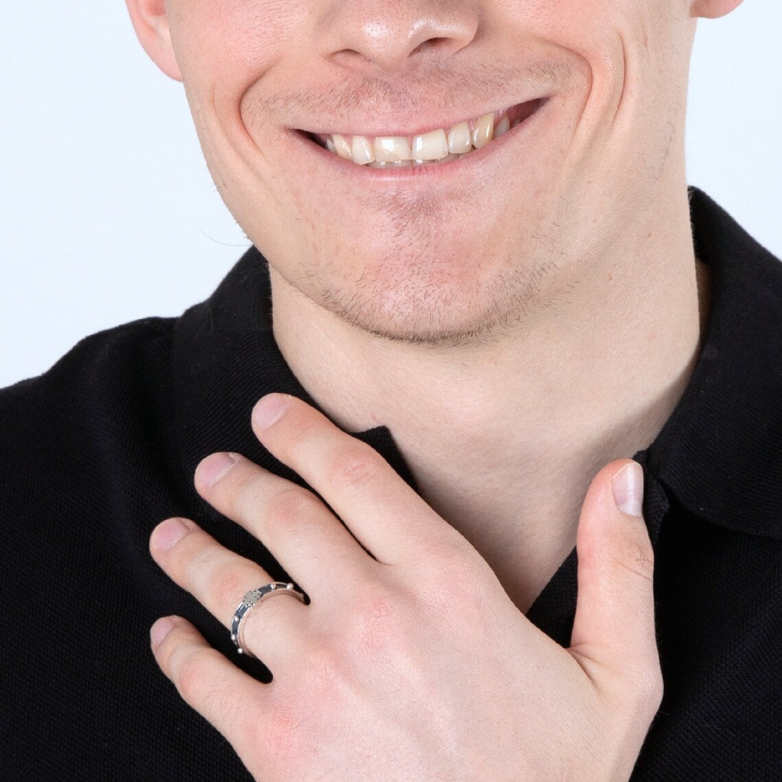 Rosary Jerusalem Cross Ring Christian Silver Rings Religious - Etsy