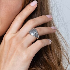 Lion Judah 10 Commandments Ring 925 Sterling Silver Jerusalem Jewelry ...