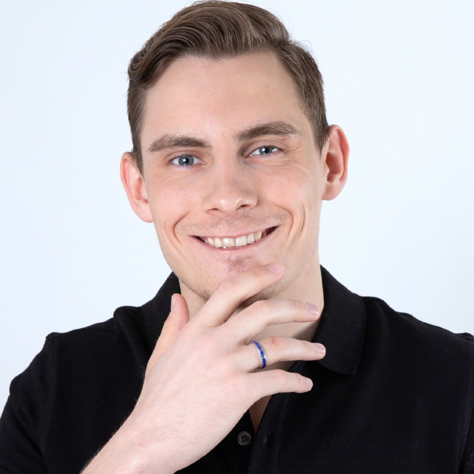 Ani Ledodi Silver Sterling Ring Blue Enamel Jewish Wedding | Etsy