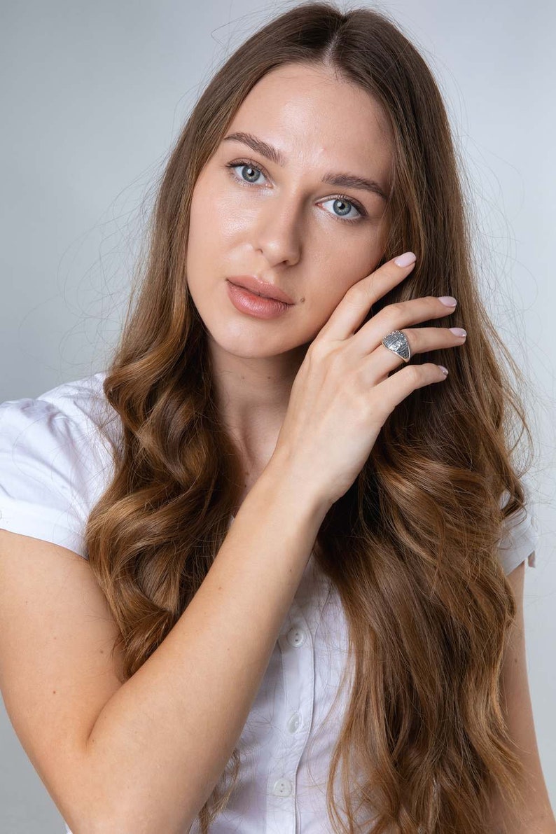 Lion Judah 10 Commandments Ring 925 Sterling Silver Jerusalem | Etsy