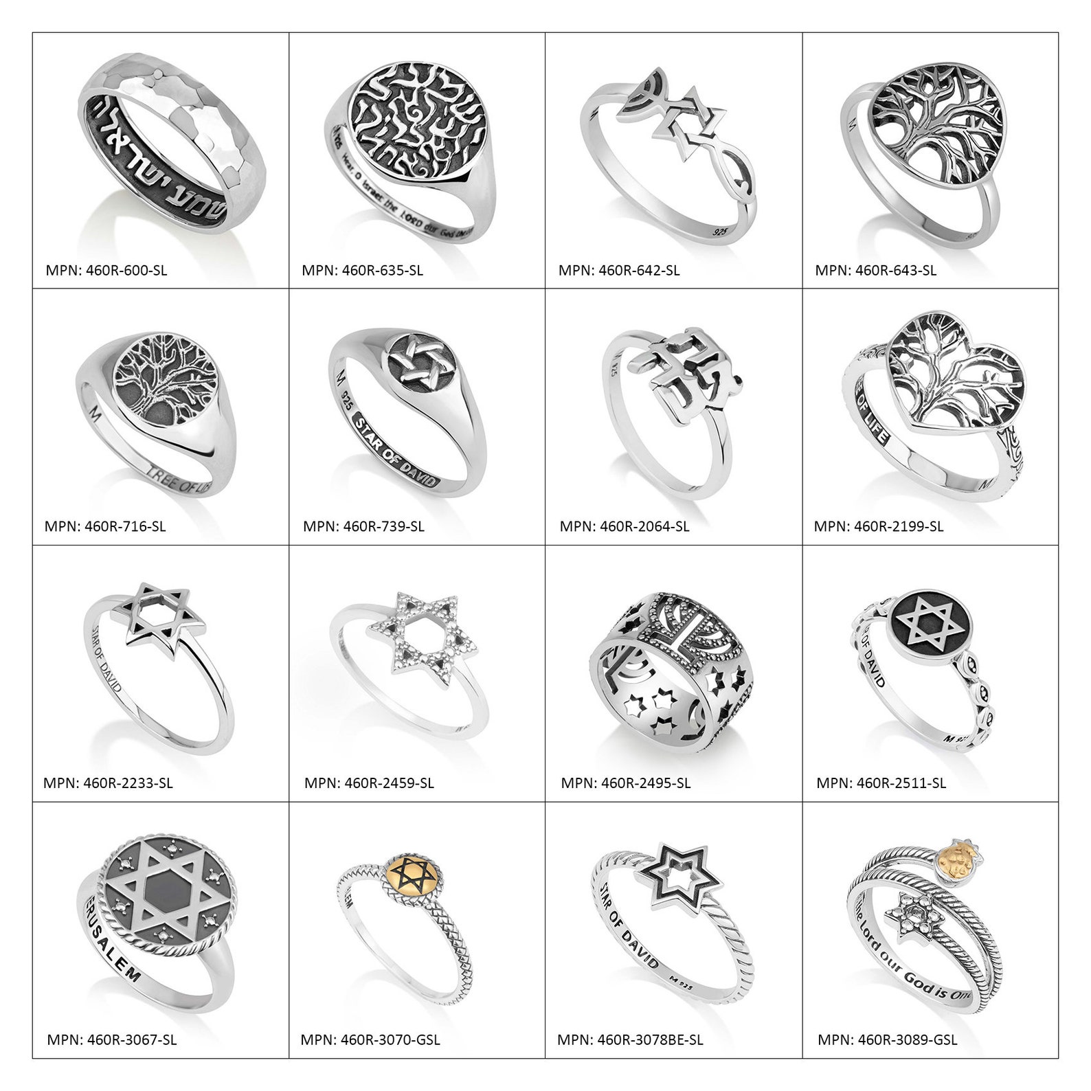 Silver Star of David Ring 925 Sterling Silver Ring Oxidized - Etsy