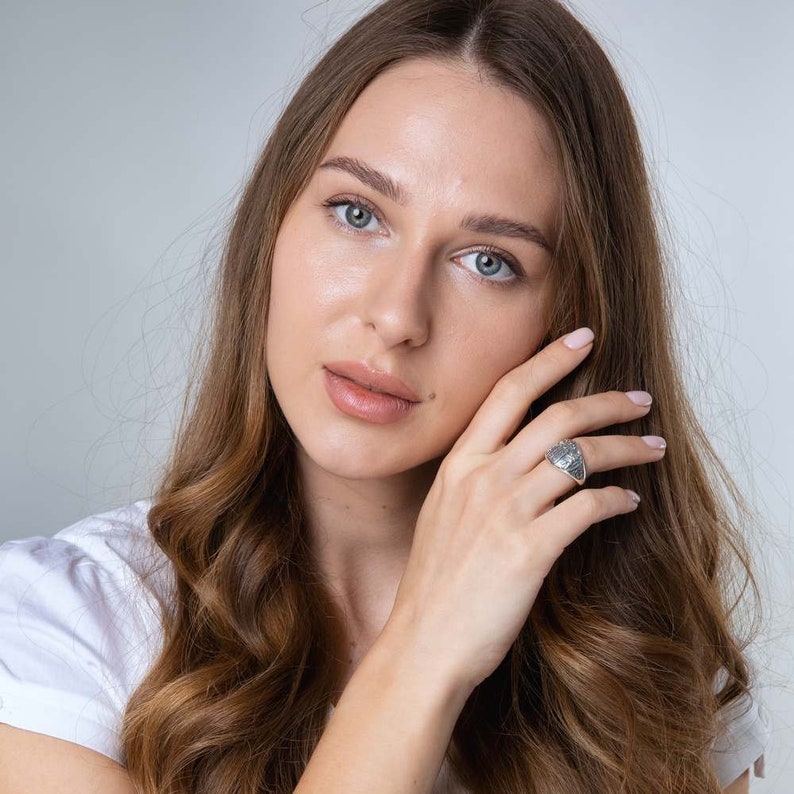 Lion Judah 10 Commandments Ring 925 Sterling Silver Jerusalem | Etsy