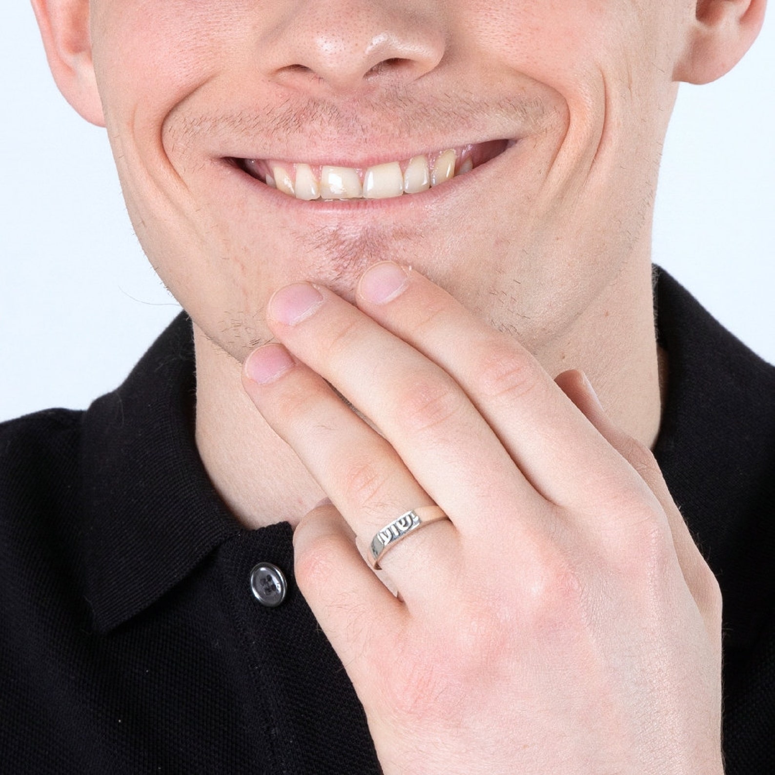 Jesus Name Ring Hebrew Letters Christian Polished Sterling - Etsy