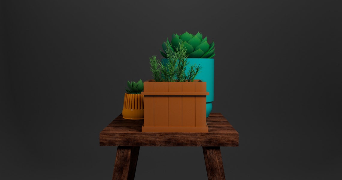 Planter Model STL File for 3D Printing - Etsy
