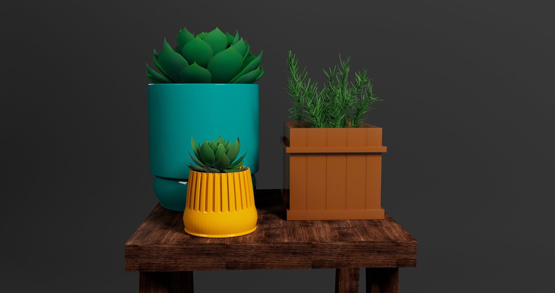 Planter Model STL File for 3D Printing - Etsy