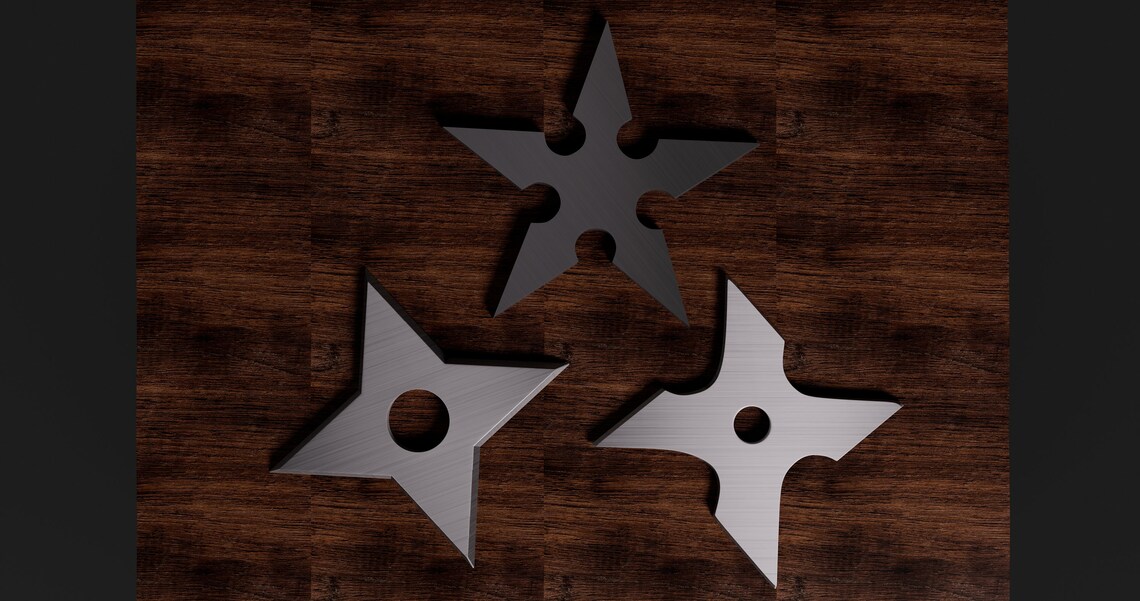 3D Model Ninja Stars for Printing - STL File - Etsy