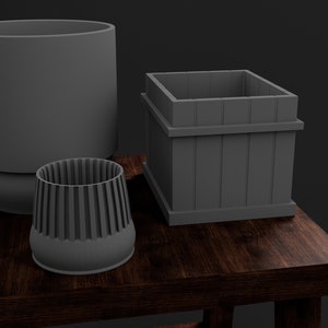 Planter Model STL File for 3D Printing - Etsy