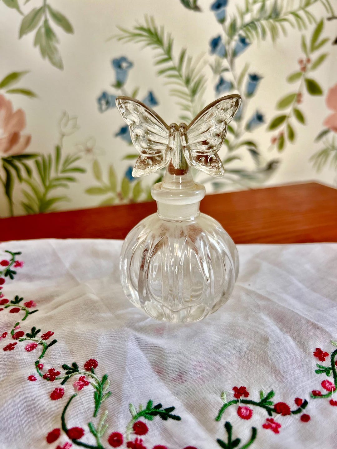 Glass Butterfly Perfume Bottle - Etsy