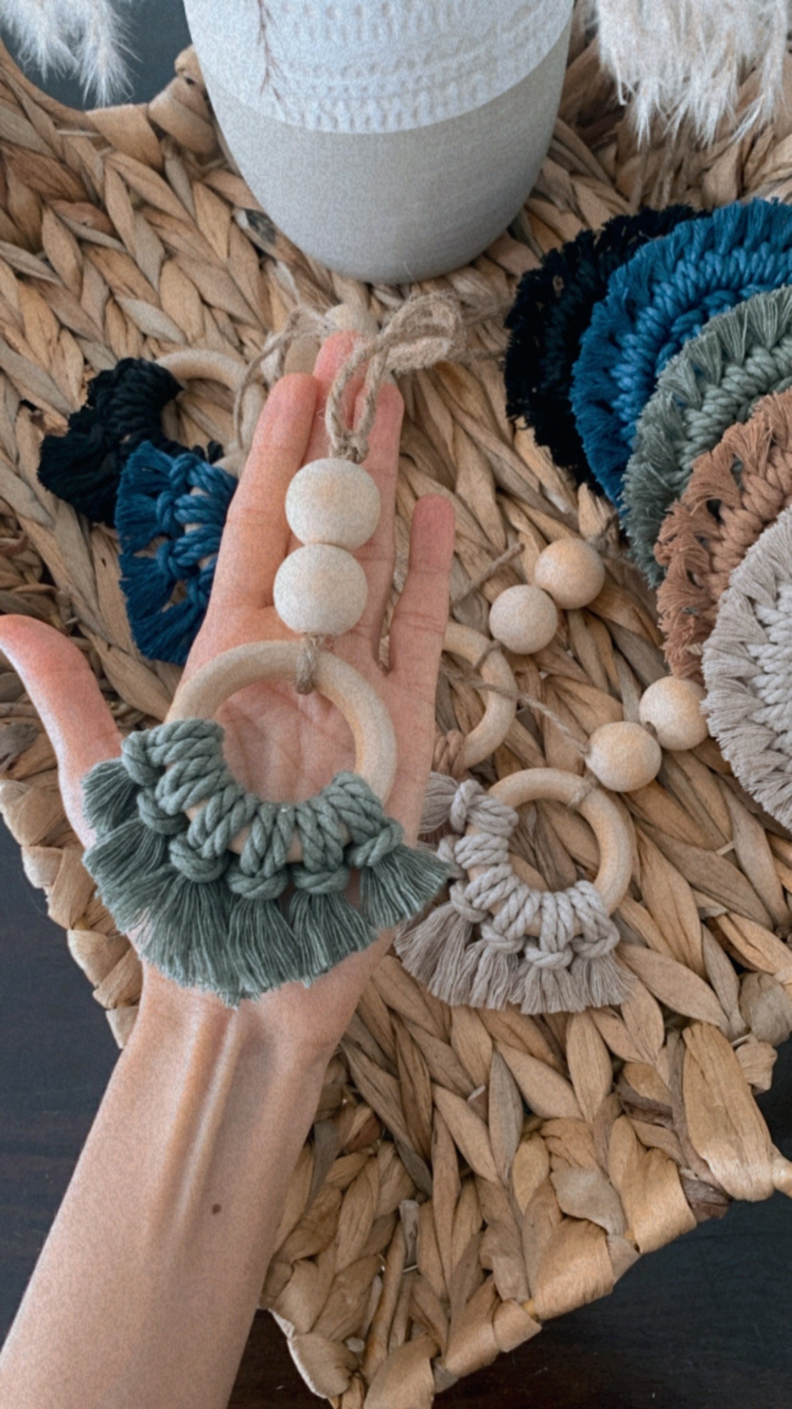 Macrame Car Oil Diffuser Charm | Etsy