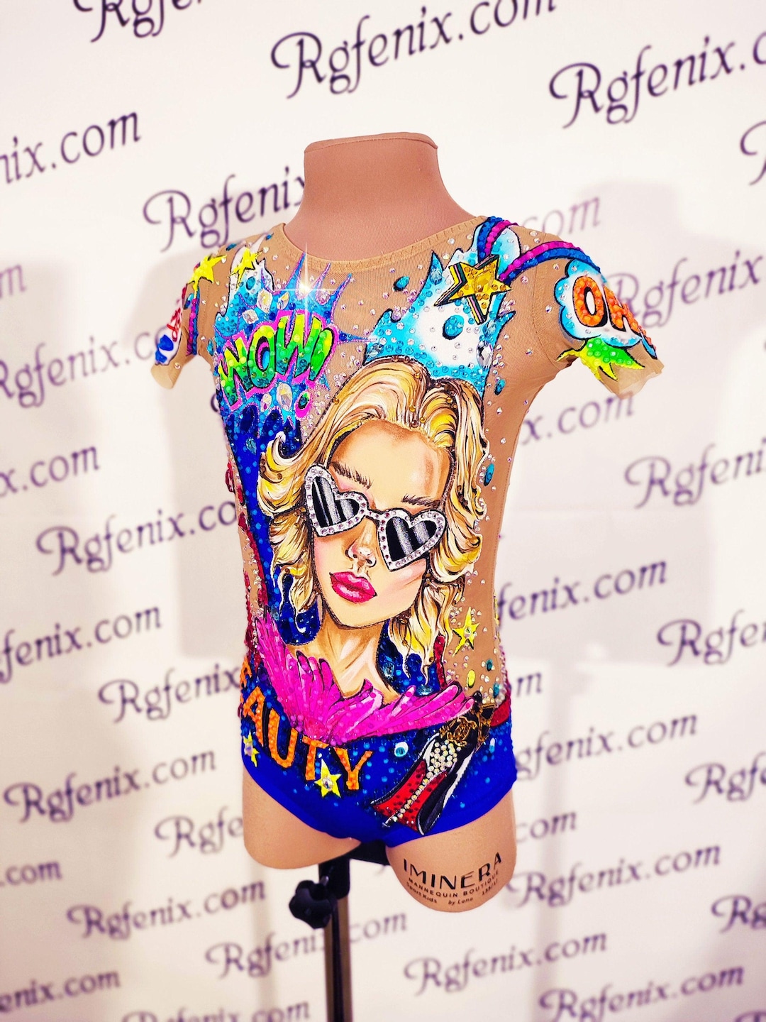 Customizable "barbie" Leotard: Rhinestone Embellished - Etsy