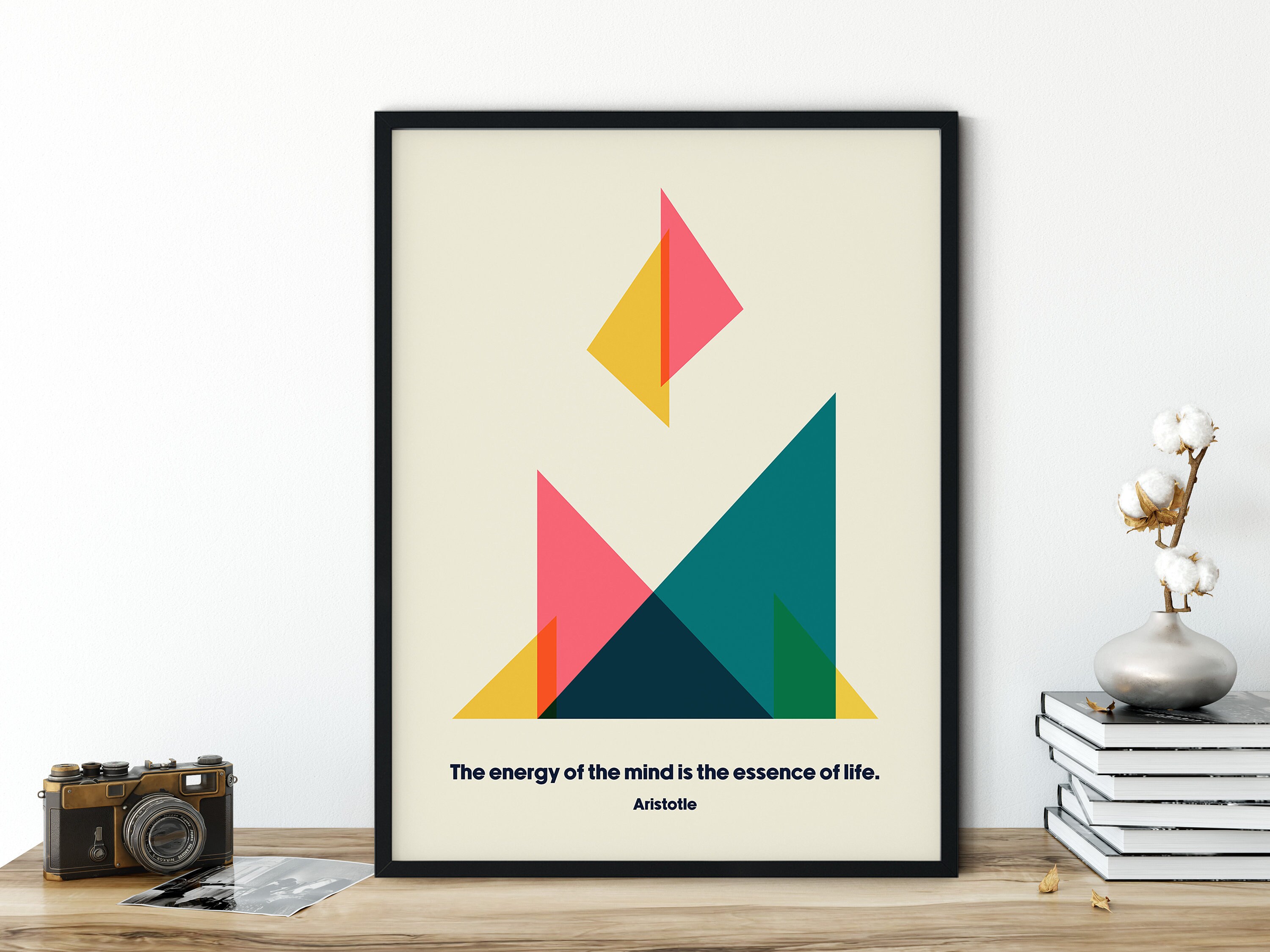 Minimalist Motivational Poster Aristotle Quote Inspirational - Etsy UK