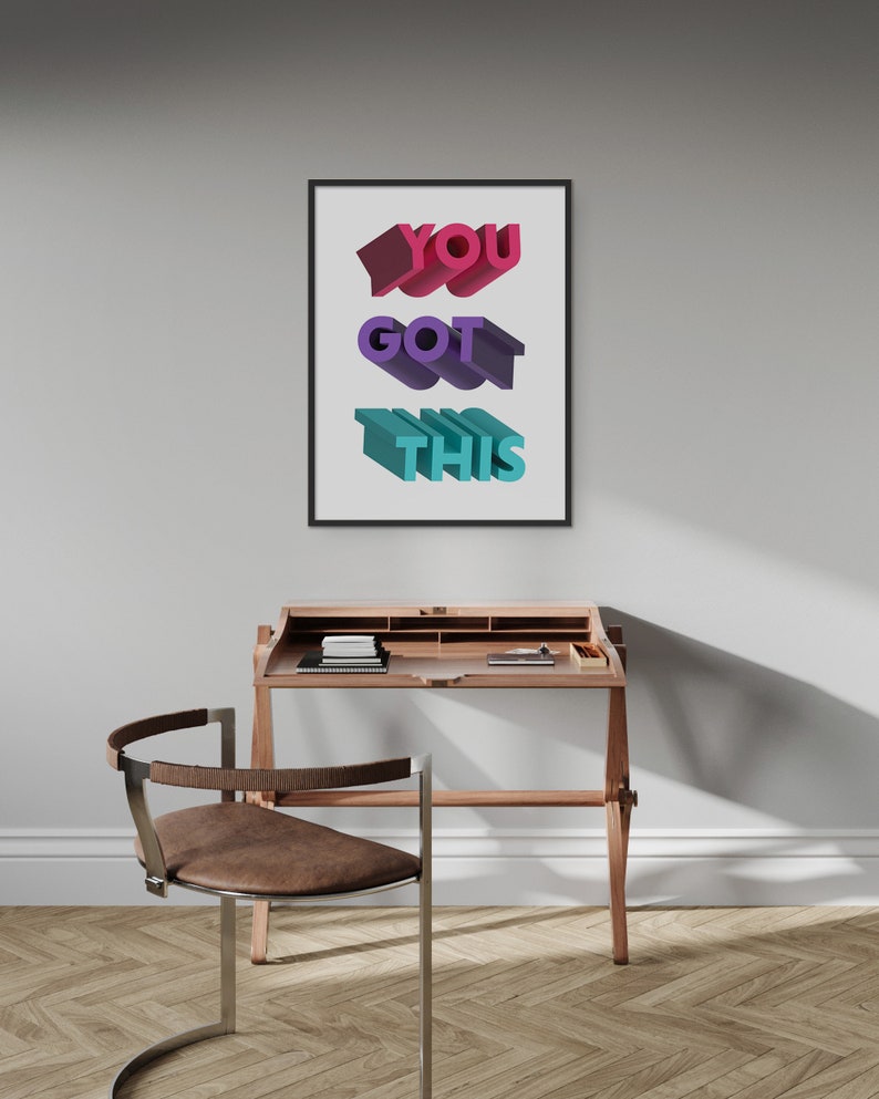 You Got This Minimalist Printable Poster, Inspirational Wall Art for ...