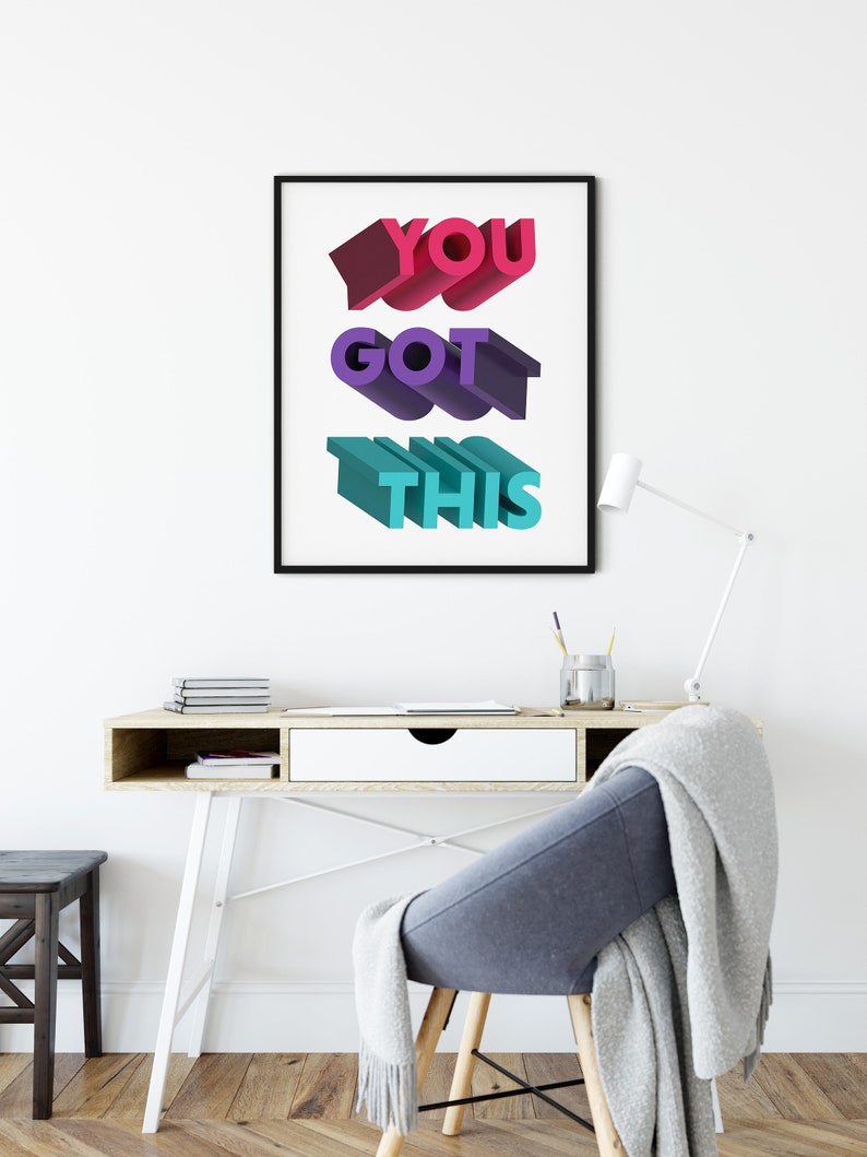 You Got This Minimalist Printable Poster, Inspirational Wall Art for ...
