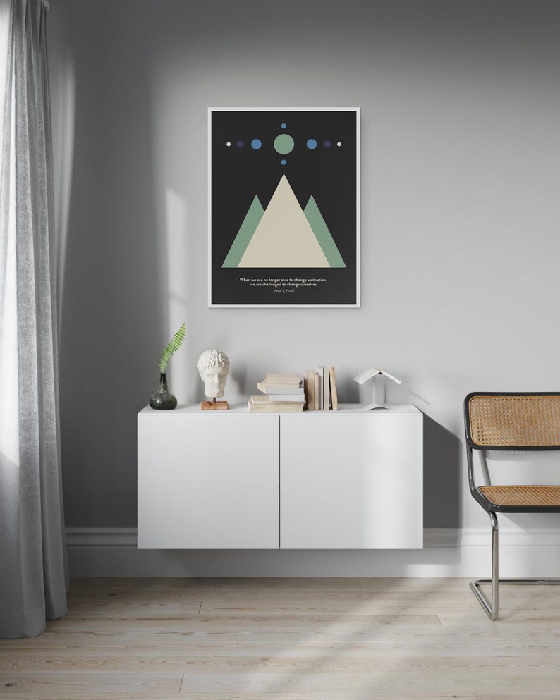 Philosophy Poster, Digital Download, Minimalist Geometric, Stoicism ...