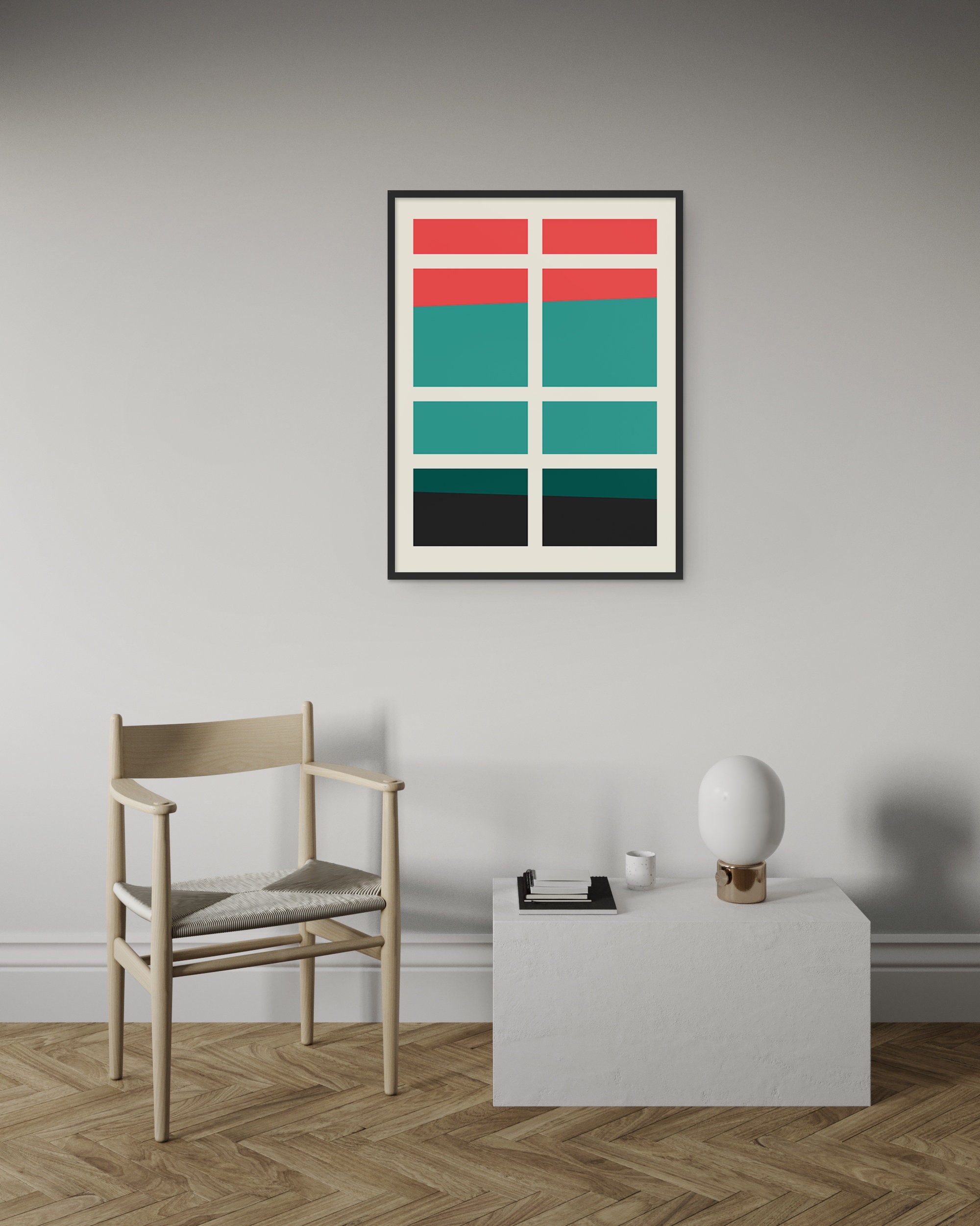 Geometric Abstract Art Print Bold Graphic Digital Download - Etsy