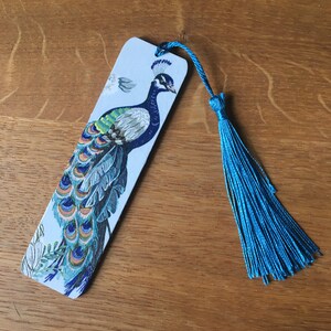 Peacock Bookmark, Wooden Bookmark, Decorative Bookmark, Peacock Gift ...