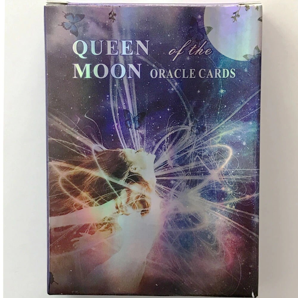 Queen Of The Moon Oracle Cards Holographic Hologram Edition Etsy Uk