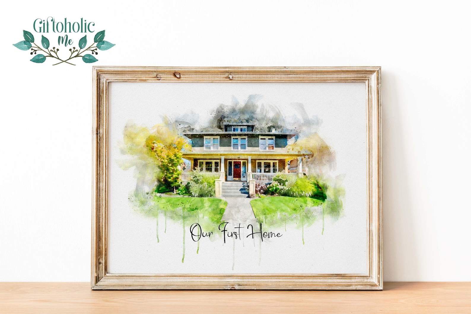 First Home Housewarming Gift, Custom House Portrait, Gift for Home ...