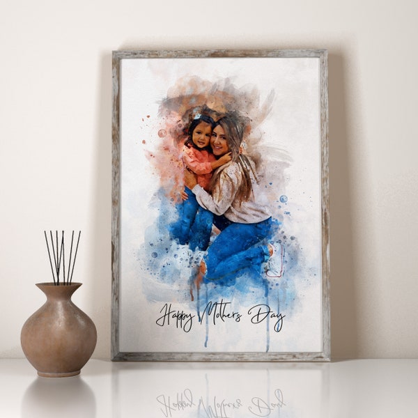 Mothers Day Portrait - Etsy