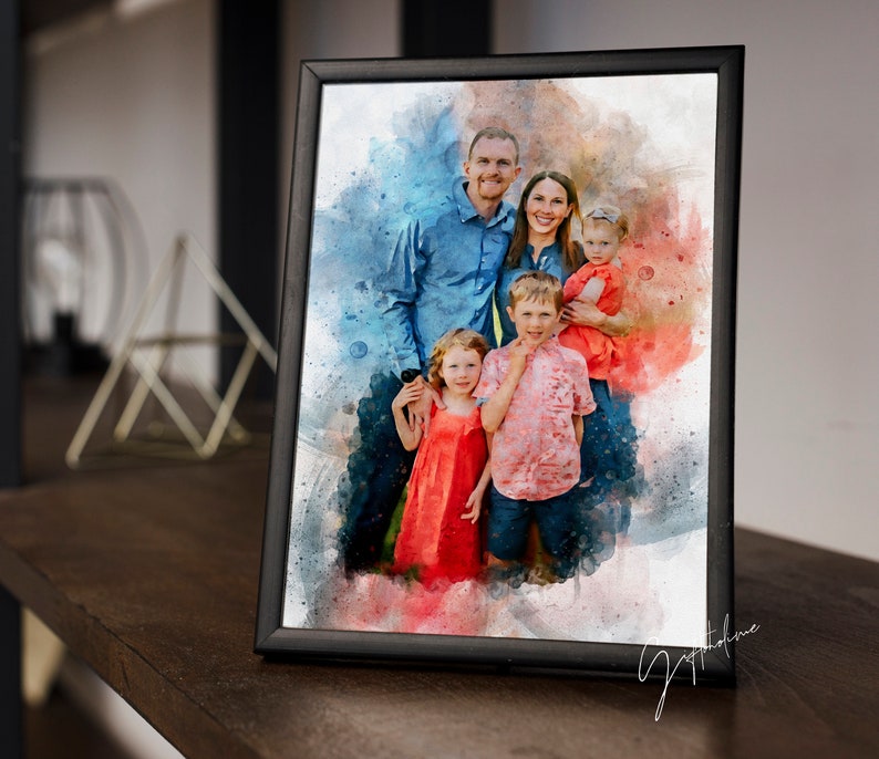 Personalized Family Painting From Photo Family Portrait - Etsy