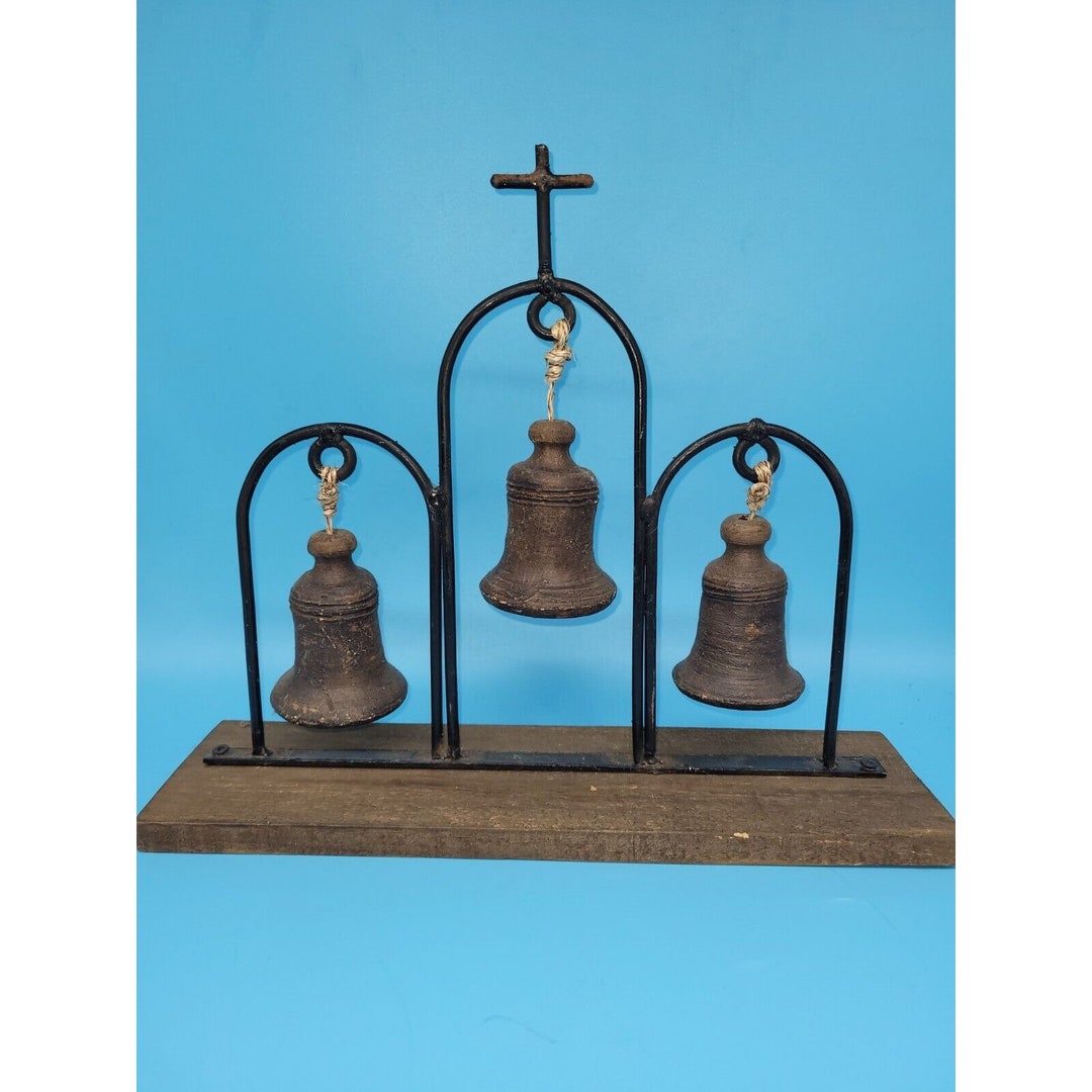 Vintage 3 Tier Hanging Brass Bell Arcilla Mexico 14 X 4 X 11.5 - Etsy