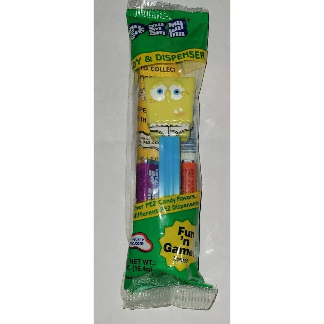 NEW Pez Nickelodeon Spongebob Squarepants Dispenser With Candy - Etsy