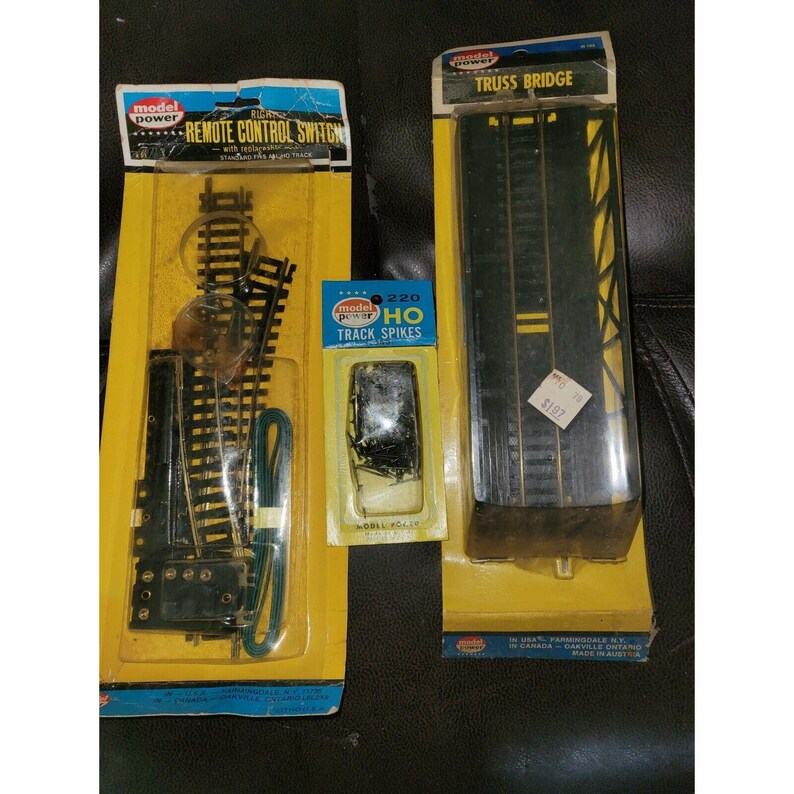 Model Power RC Switch, Truss Bridge Track Spikes Lot of 3 New Sealed - Etsy