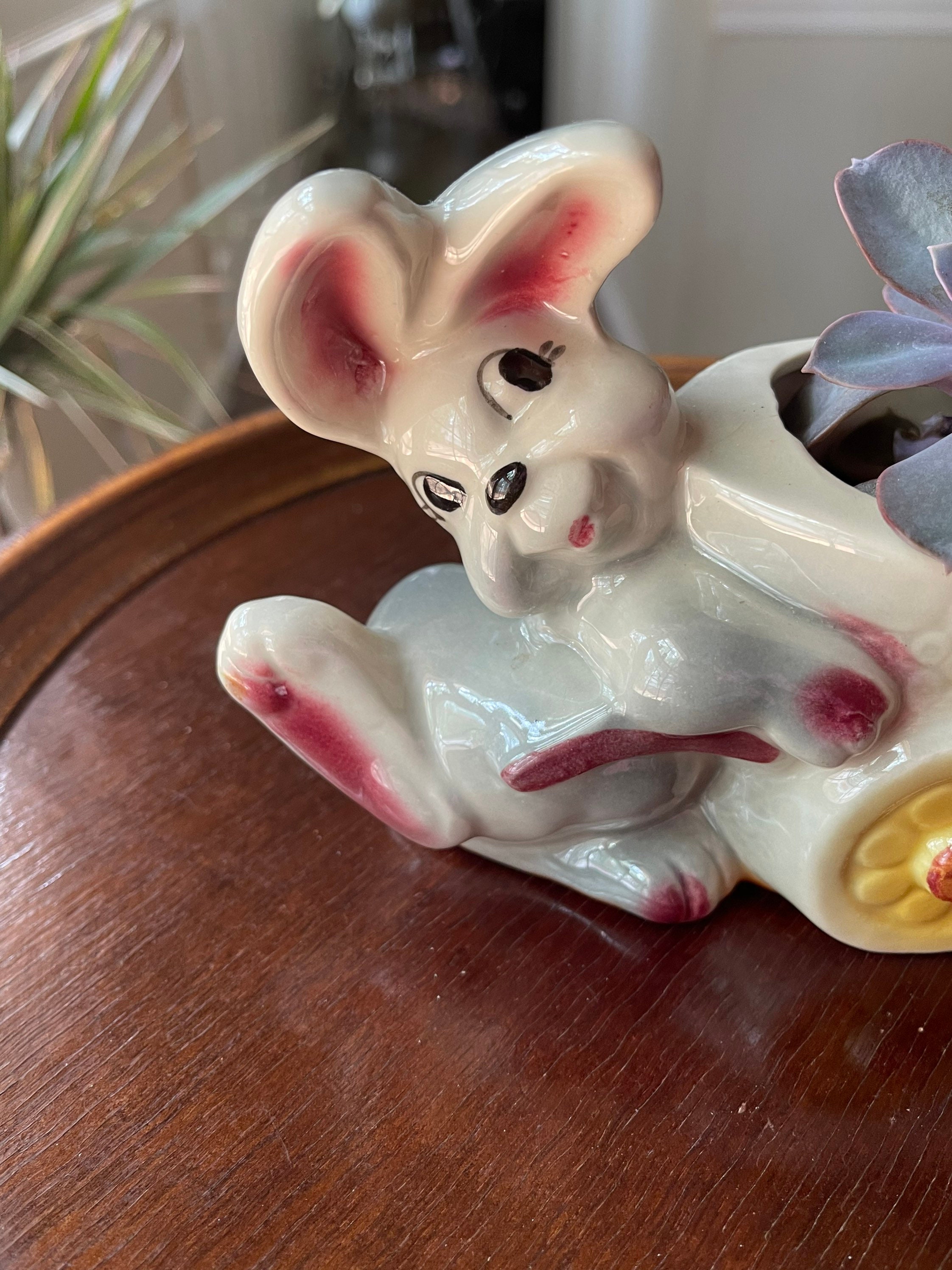 Vintage Collectible Rabbit Planter 1950s - Etsy