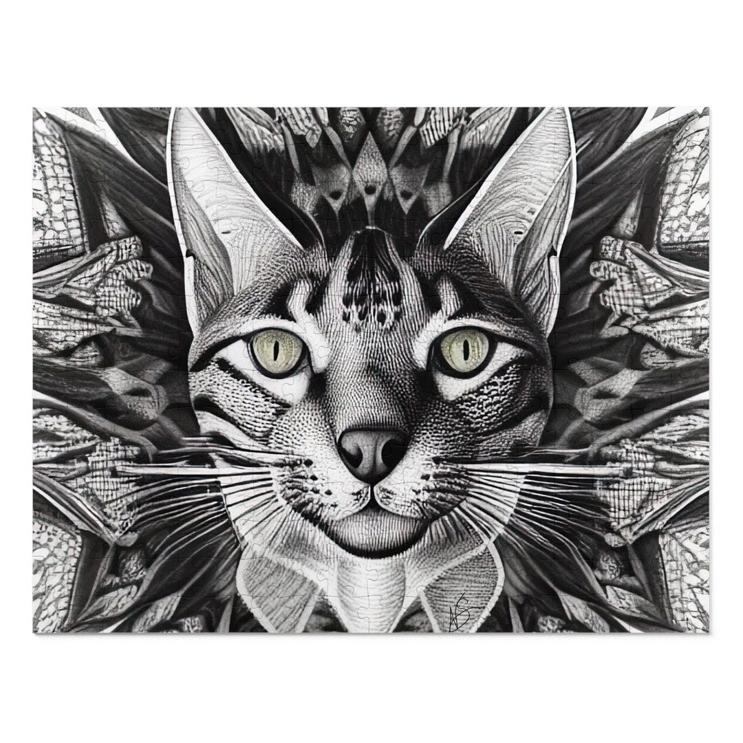 Jigsaw Puzzle 30, 110, 252, 500, 1000-piece Design: Cish-chat-savannah ...