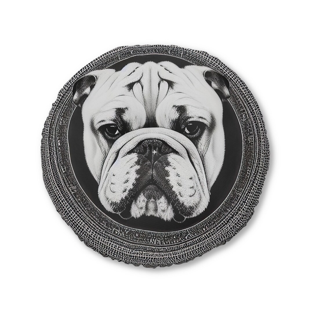 Floor Bed for Dog / Tufted Floor Bed for Dog, Rond / Round cesh-english ...