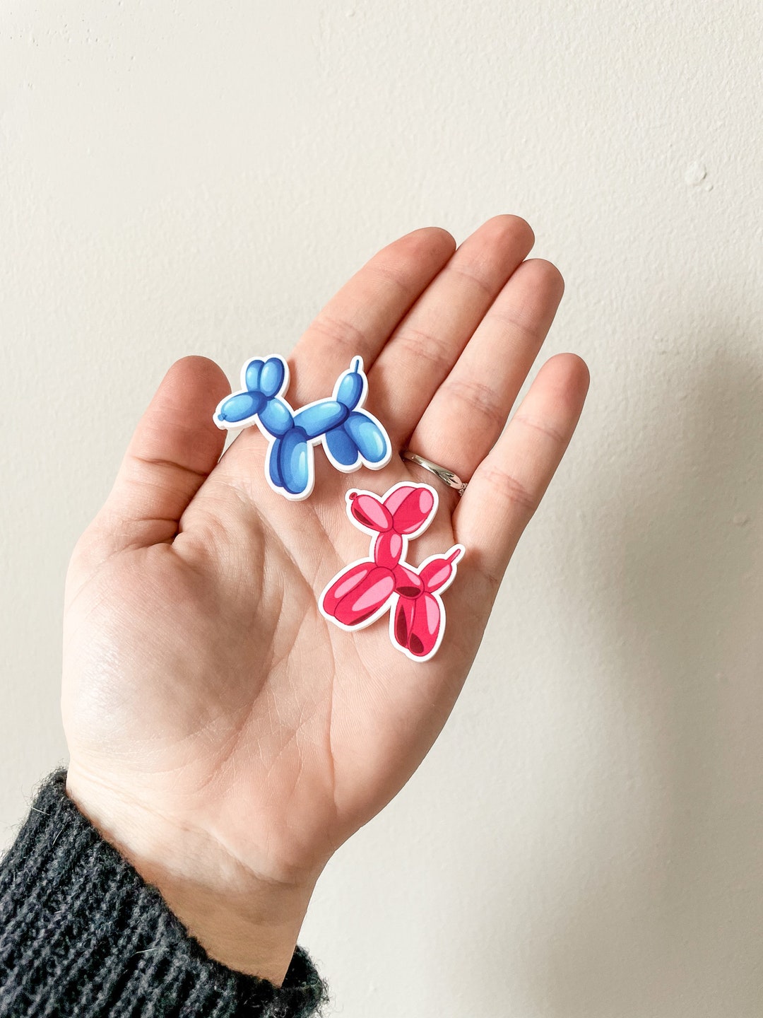 Balloon Dog Magnet Pink Balloon Dog Magnet Blue Balloon Dog Magnet ...