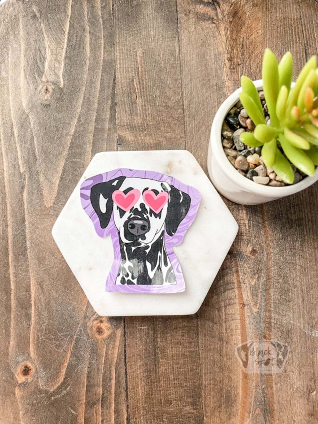 Heart Dog Sticker Dalmatian Heart Sticker Dog Lover Sticker Love ...
