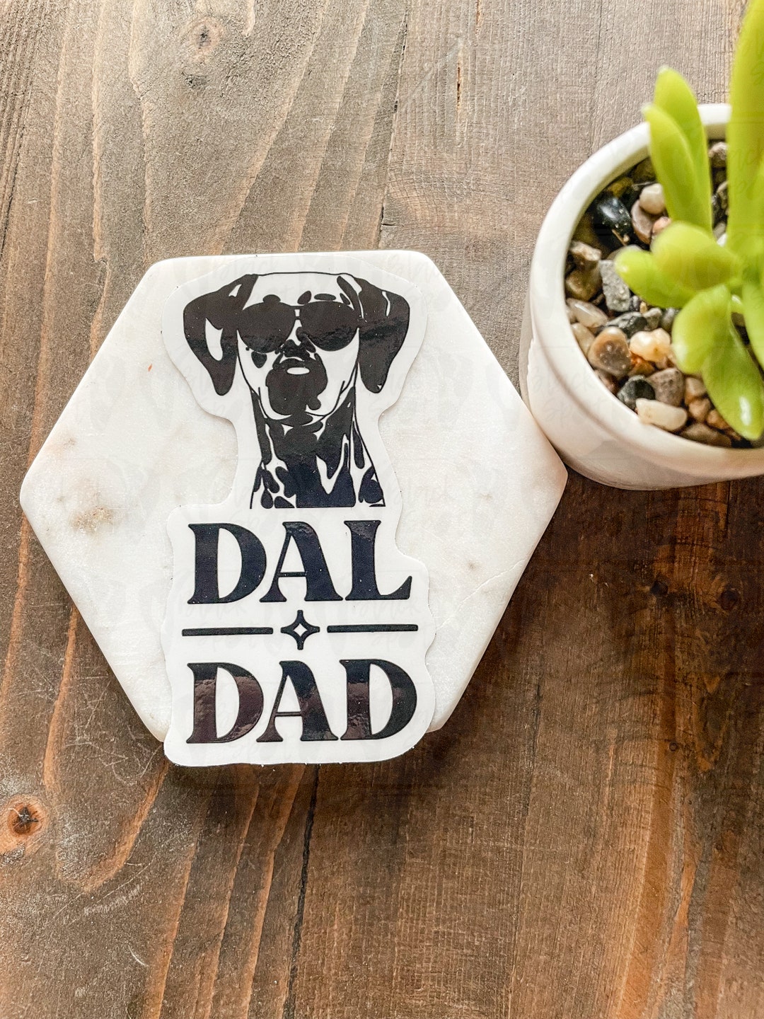Dalmatian Dad Sticker | Dal Dad | Dog Dad Gift | Dalmatian | Spotty Dog ...