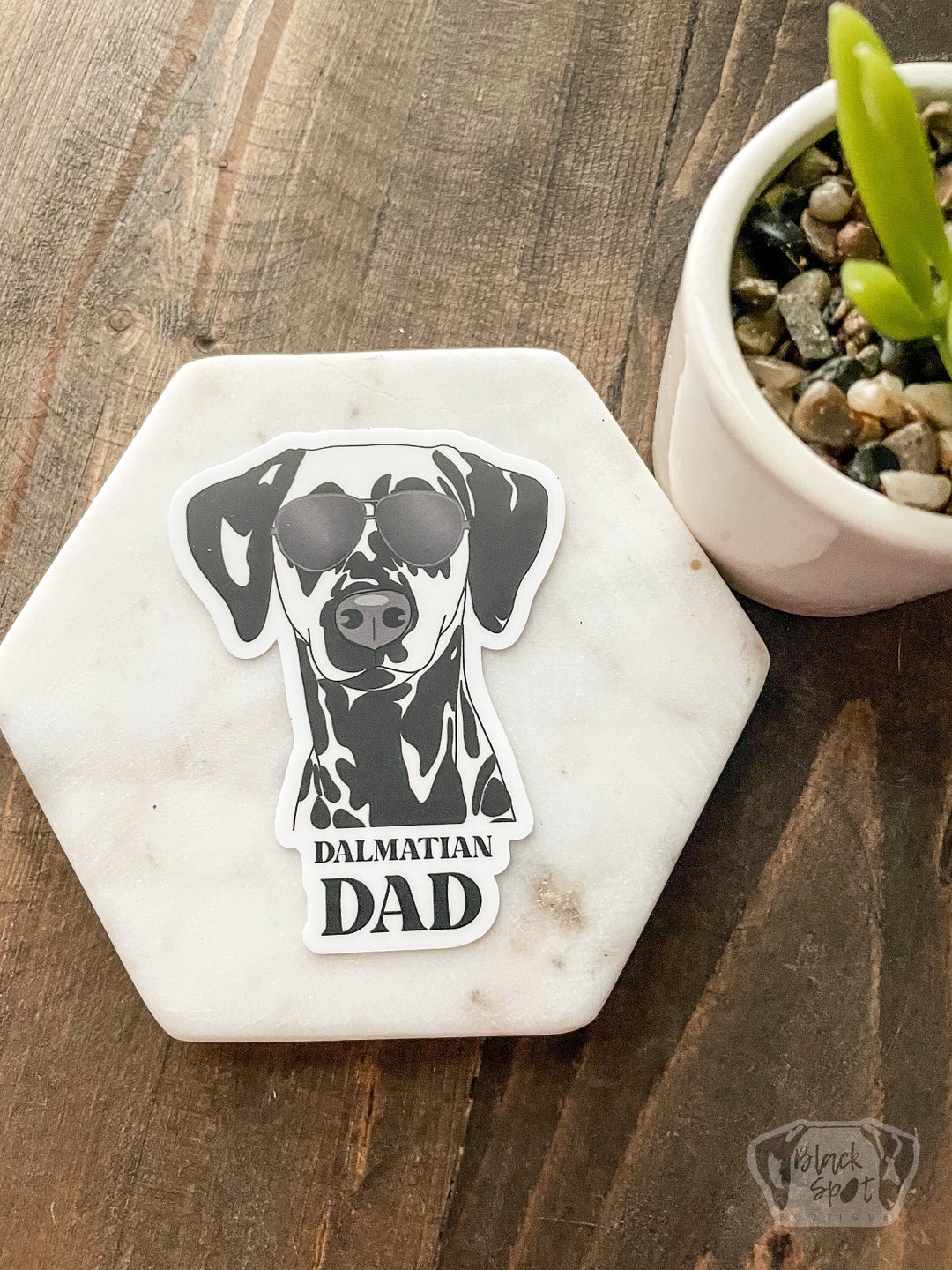 Dalmatian Dad Sticker | Dal Dad | Dog Dad Gift | Dalmatian | Liver ...