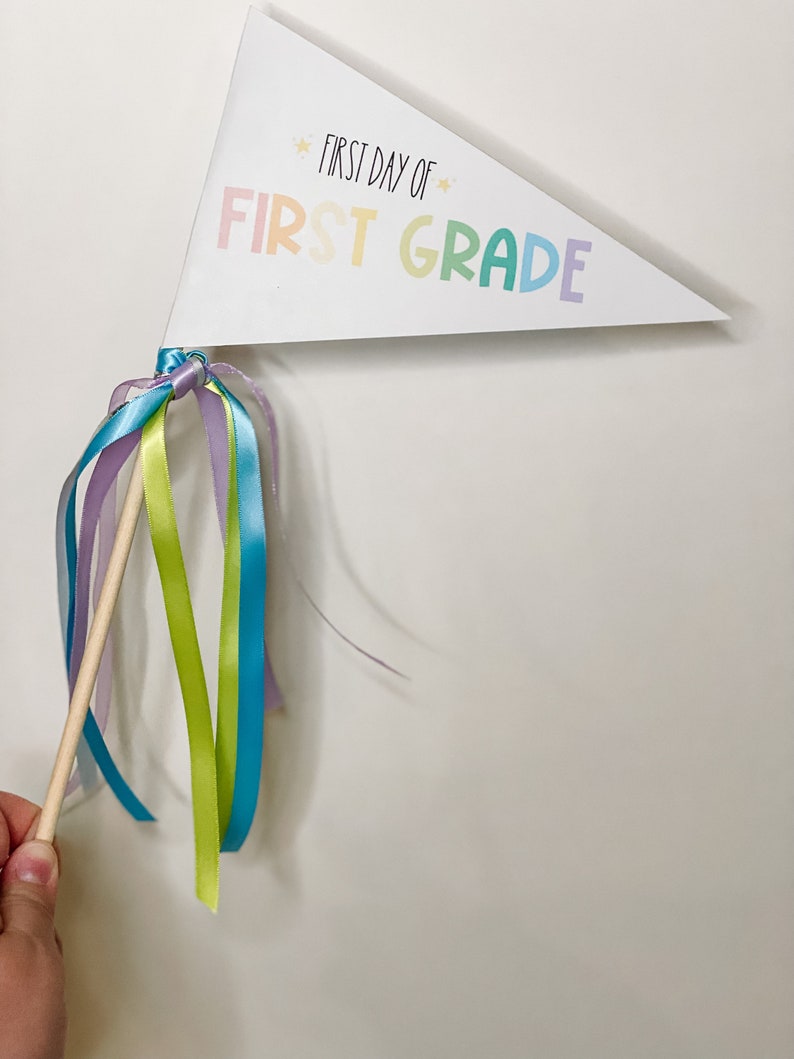 1st Day of School Pennant Flag First Day of School Pennant - Etsy